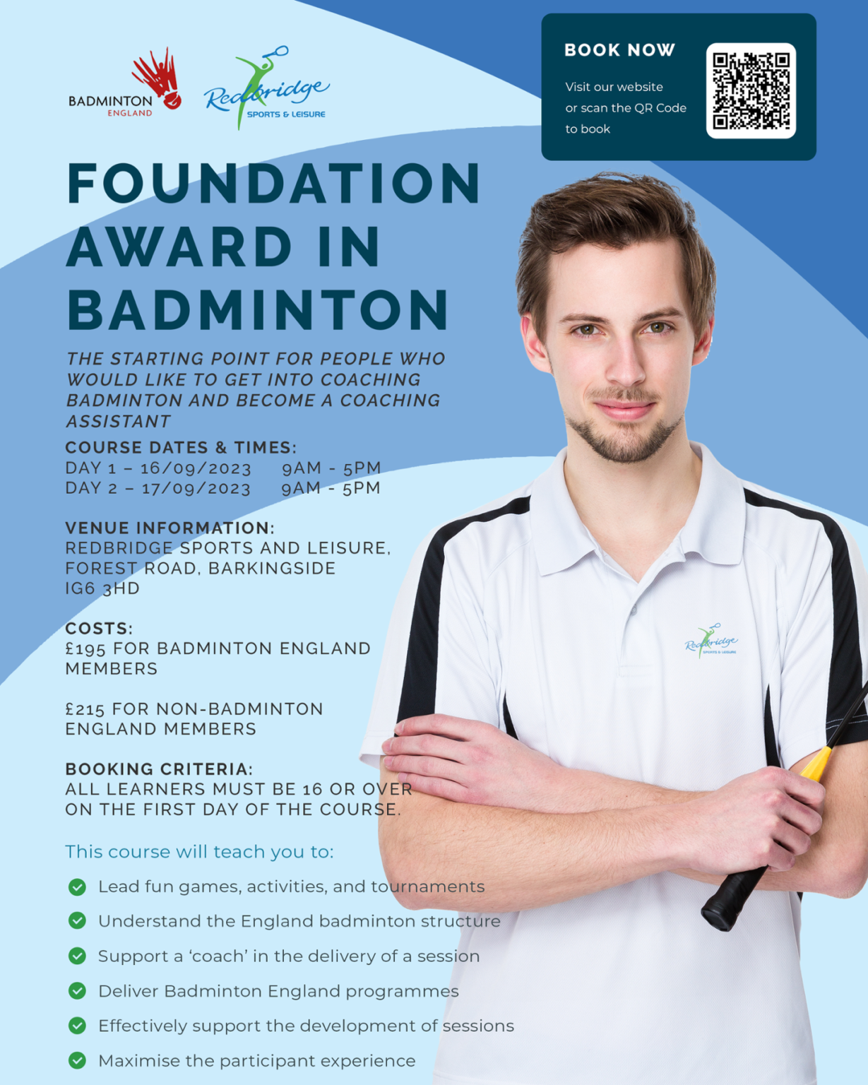 Foundation Award in Coaching Badminton - Redbridge Sports & Leisure